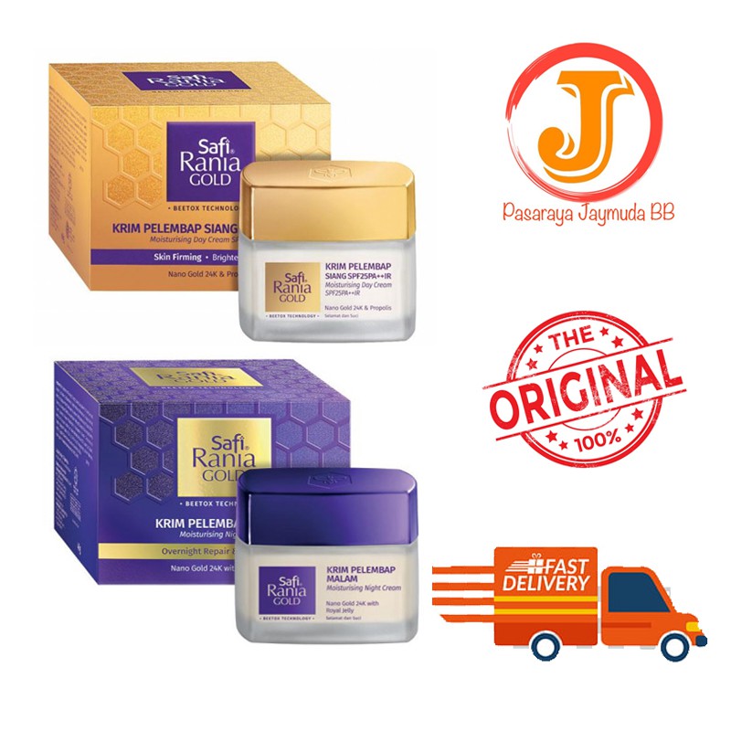 Safi Rania Gold Krim Pelembap Malam & Safi Rania Gold Krim Pelembap ...