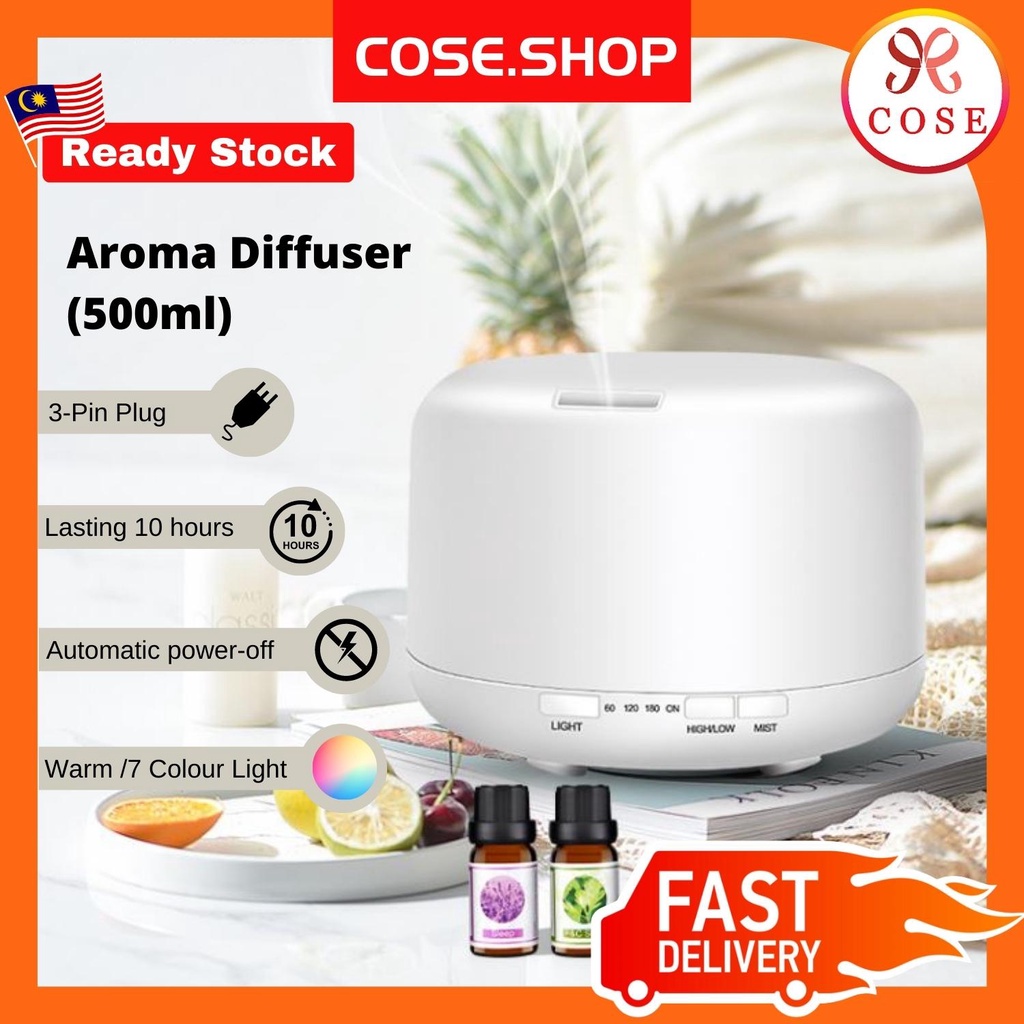 COSE Ultrasonic Diffuser Air Humidifier MUJI 500ML Aroma Diffuser For ...