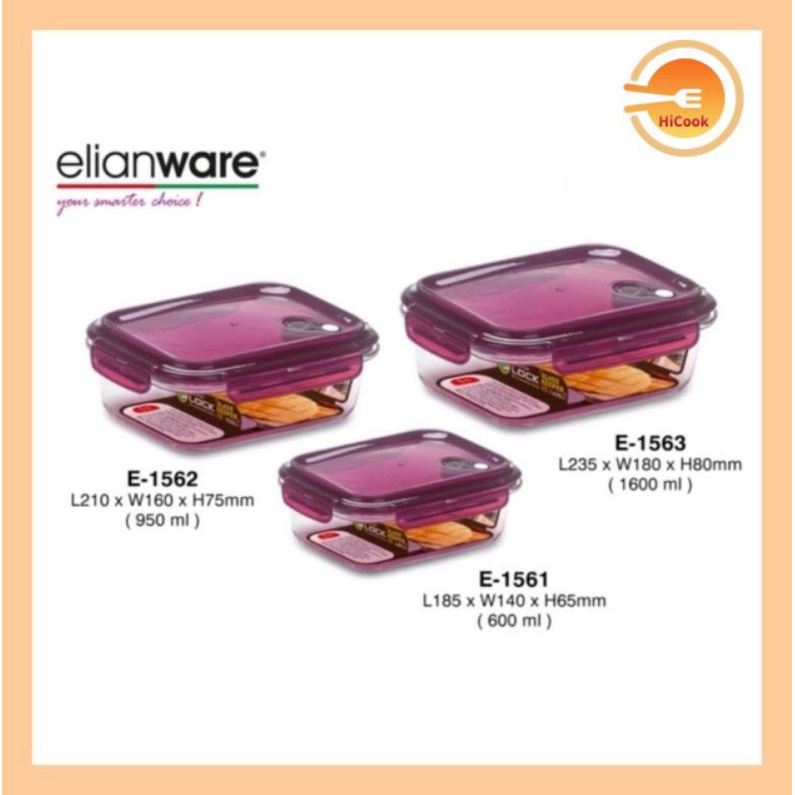 [Ready Stock] HICOOK Elianware E-1562-1573 E-Lock Freezable AntiLeaking ...