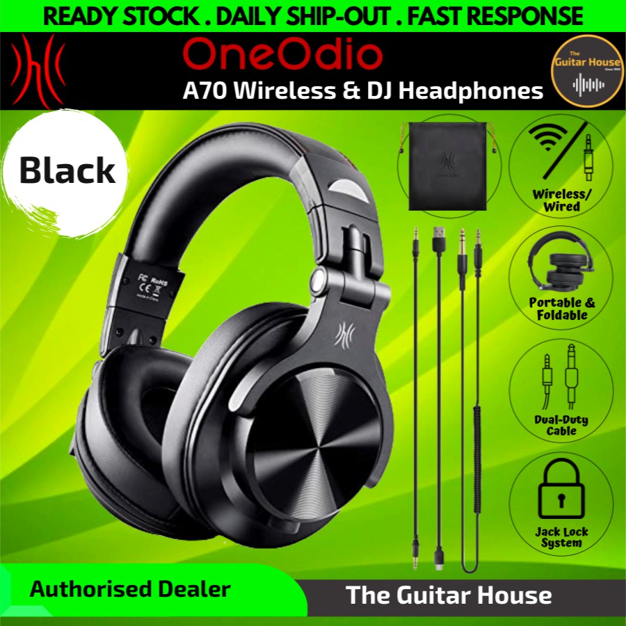 OneOdio A70 Fusion Bluetooth Over Ear Headphones, Black | Shopee Malaysia