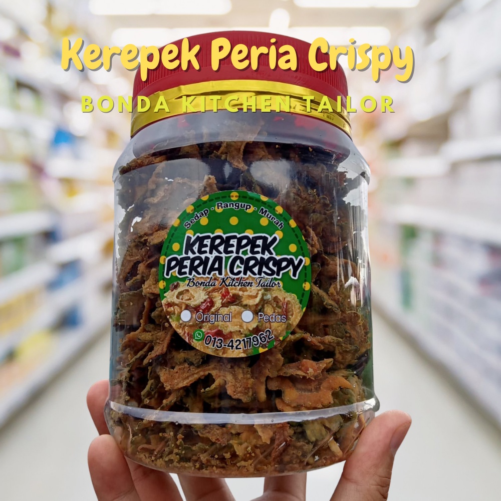 Peria Crispy BONDA KITCHEN Original Spicy Snek Makanan Peria Katak ...