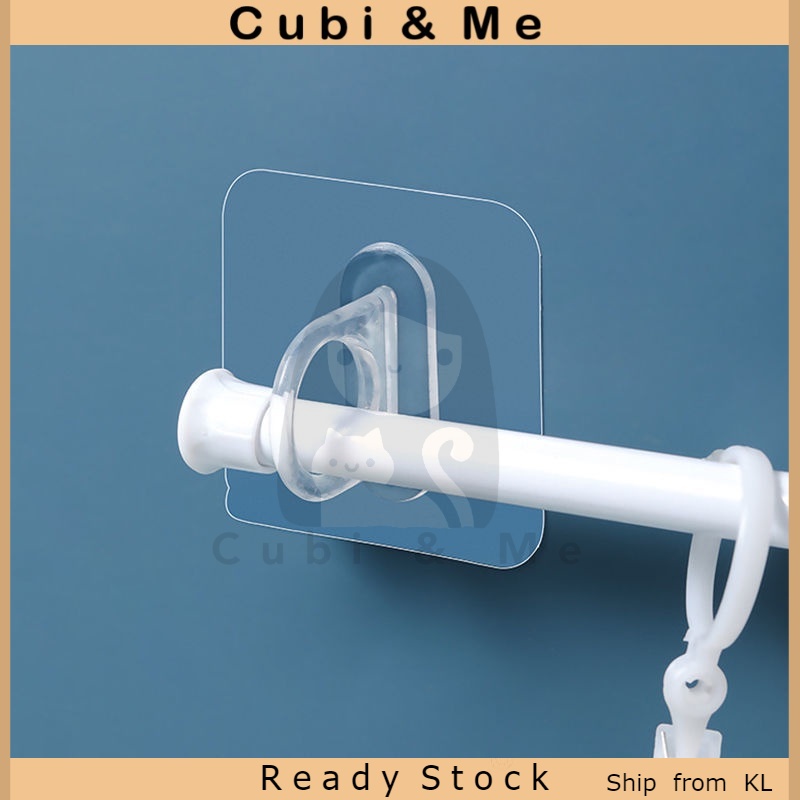 C&M 1PC Multi-purpose Transparent Ring Hook Self-adhesive Cloth Hanger ...