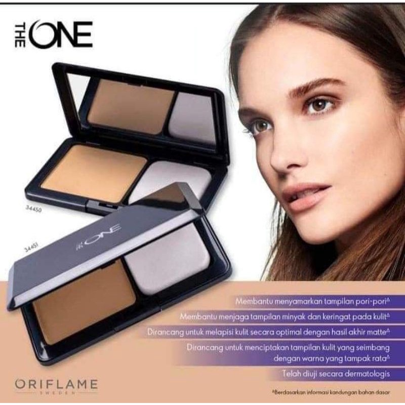 The One Illuskin Two Way Cake Foundation - bedak Original Oriflame | Shopee Malaysia
