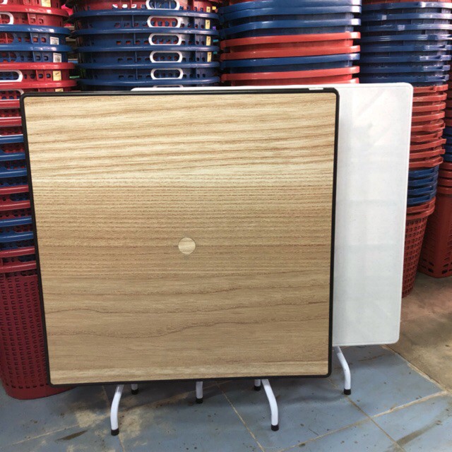 Meja belajar meja lipat Foldable Plastic Dining Table 3’' x 3’/ Meja ...