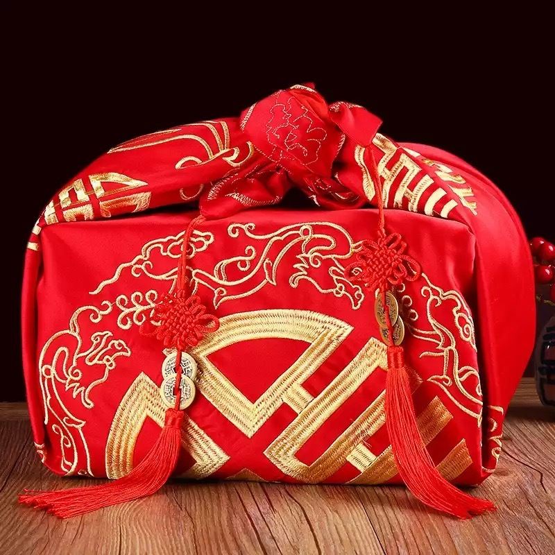 Chinese Style Complete Set Of Women's Wedding Furoshiki Basin Wrapping ...