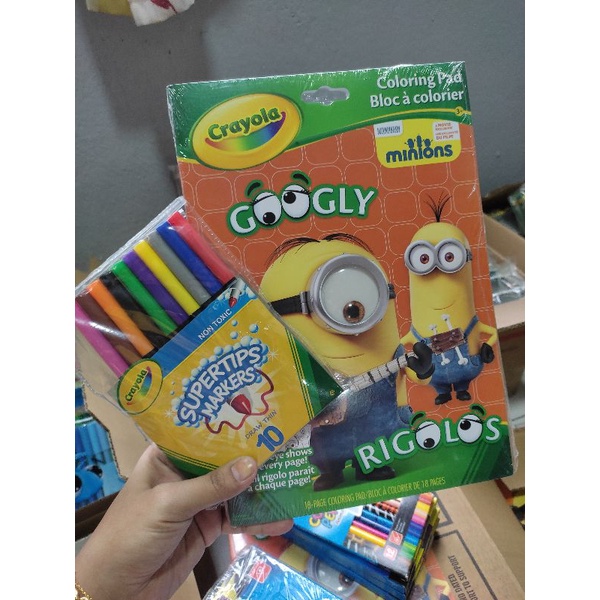 Crayola minion coloring set | Shopee Malaysia