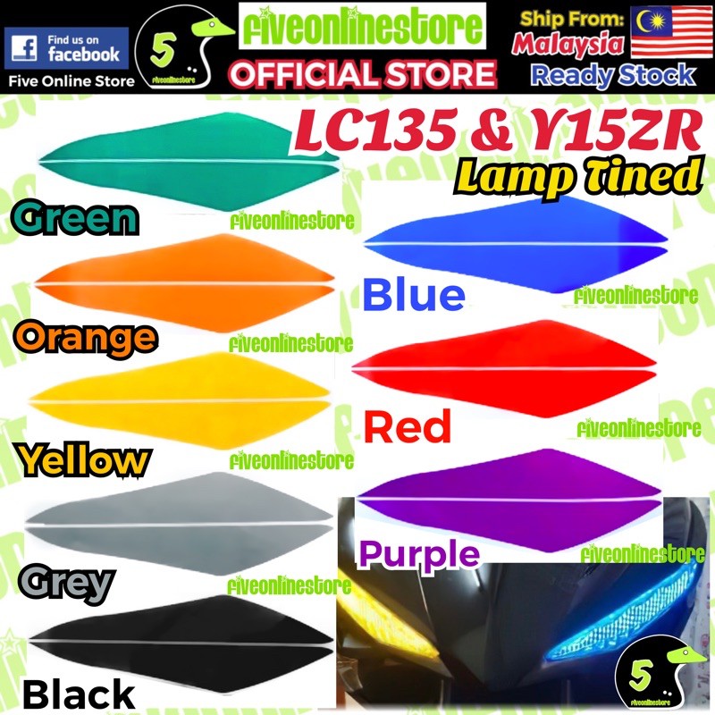 LC135 V4 / V5 / V6 / V7 / V8 & Y15ZR v1 / v2 Eye Lamp Tinted Color Mata ...