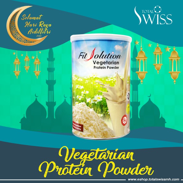 Total Swiss Fit Solution Vegetarian Protein Powder (600G) | Shopee Malaysia