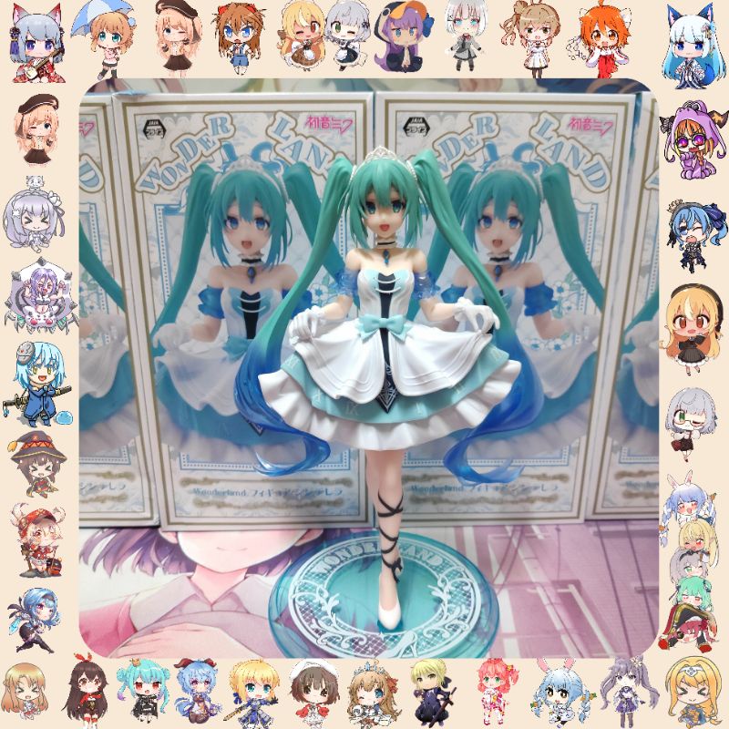 Taito Vocaloid Hatsune Miku Wonderland Figure Cinderella Version Figure