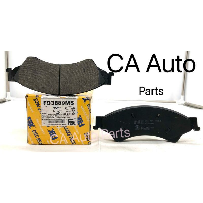 FORD RANGER T6 BT50 FRONT FBK DISC BRAKE PAD(FD3889MS) | Shopee Malaysia