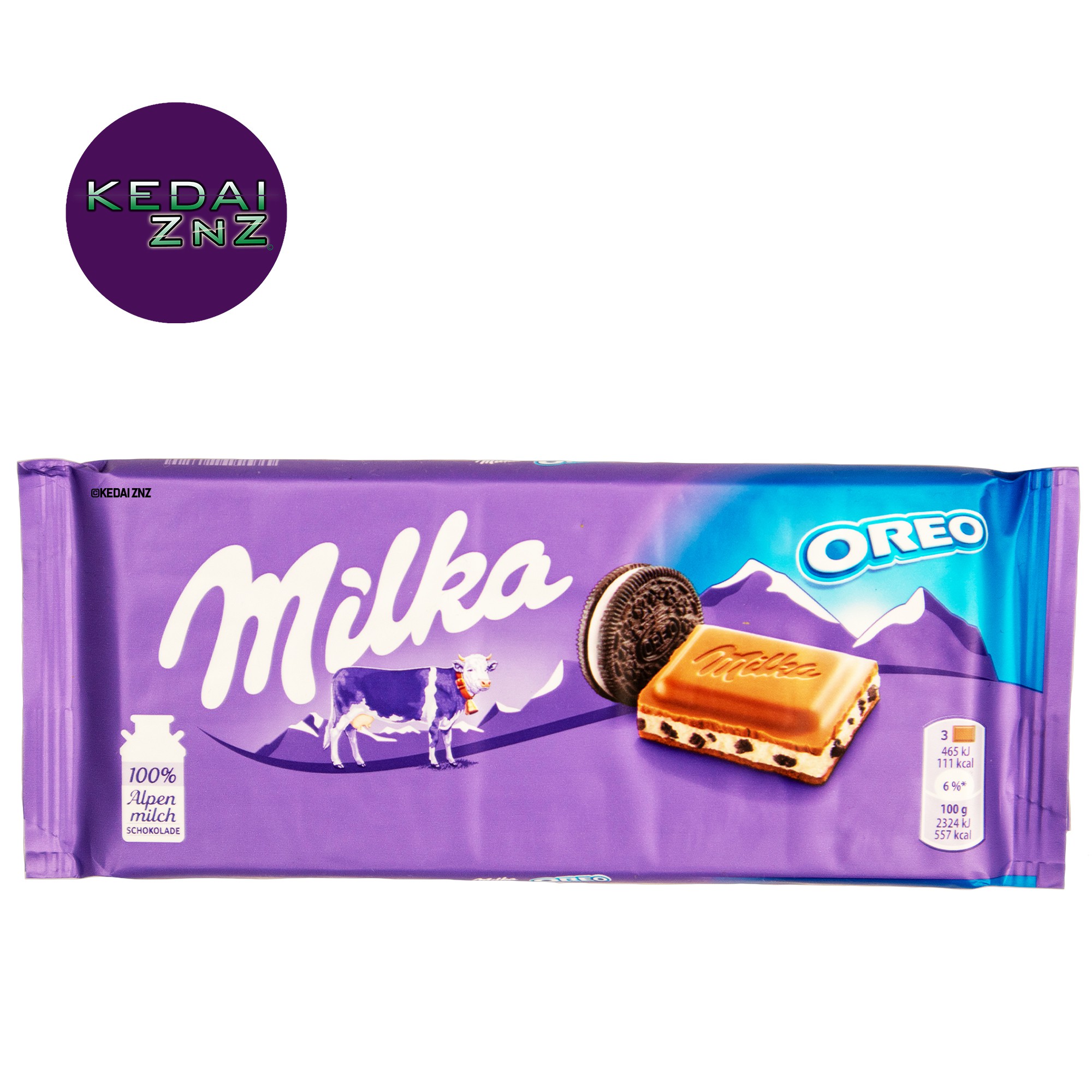Chocolate Milka Alpine Milk Chocolate with Oreo Chocolate Bar 100g ...