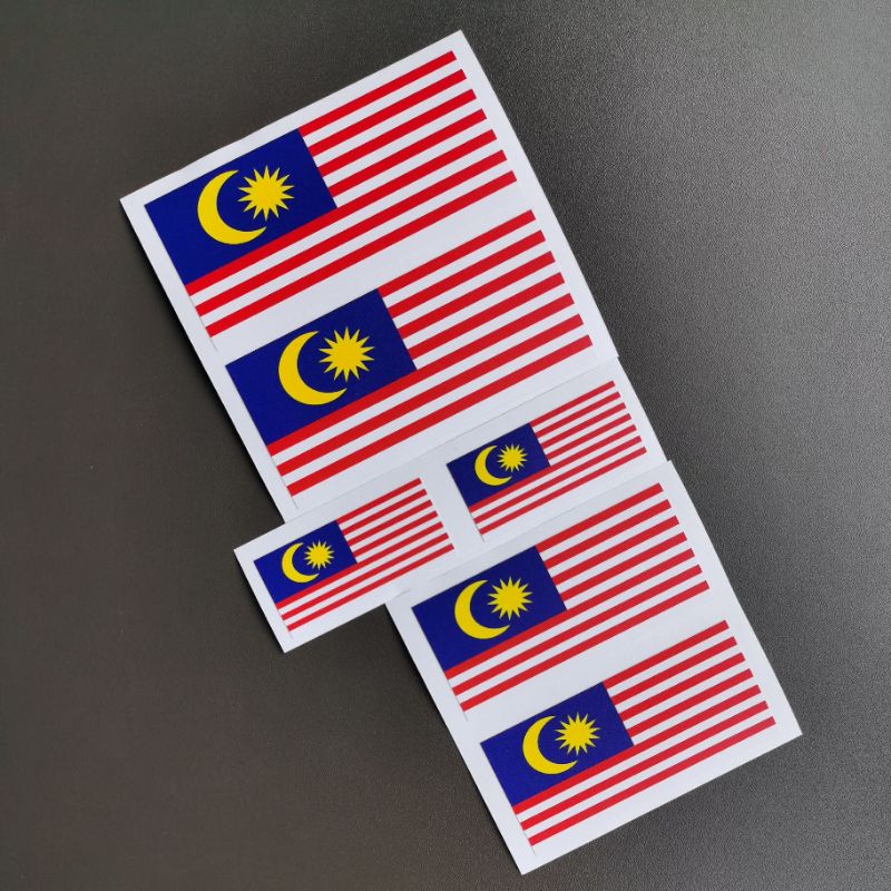👍 2PCS MALAYSIA'S FLAG STICKER SET | Shopee Malaysia