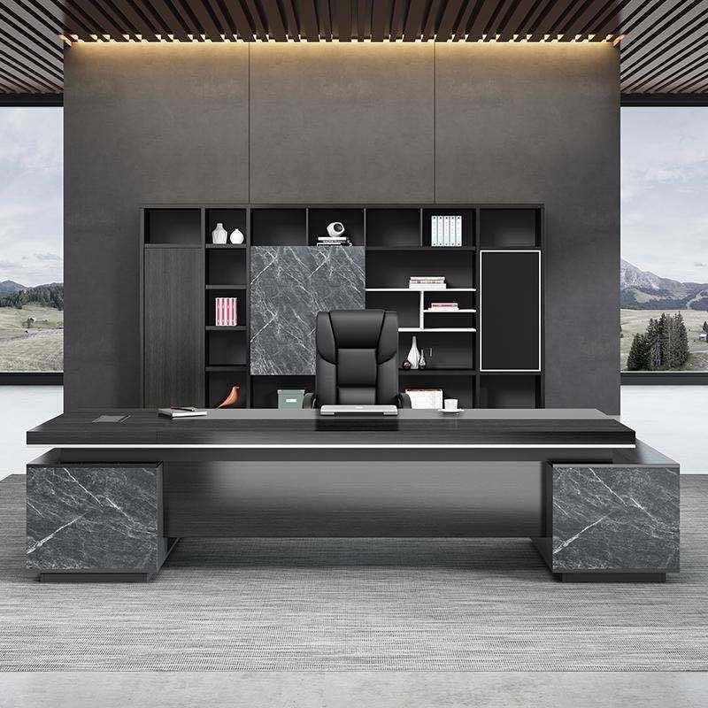 Office desk and chair combination boss desk supervisor president ...