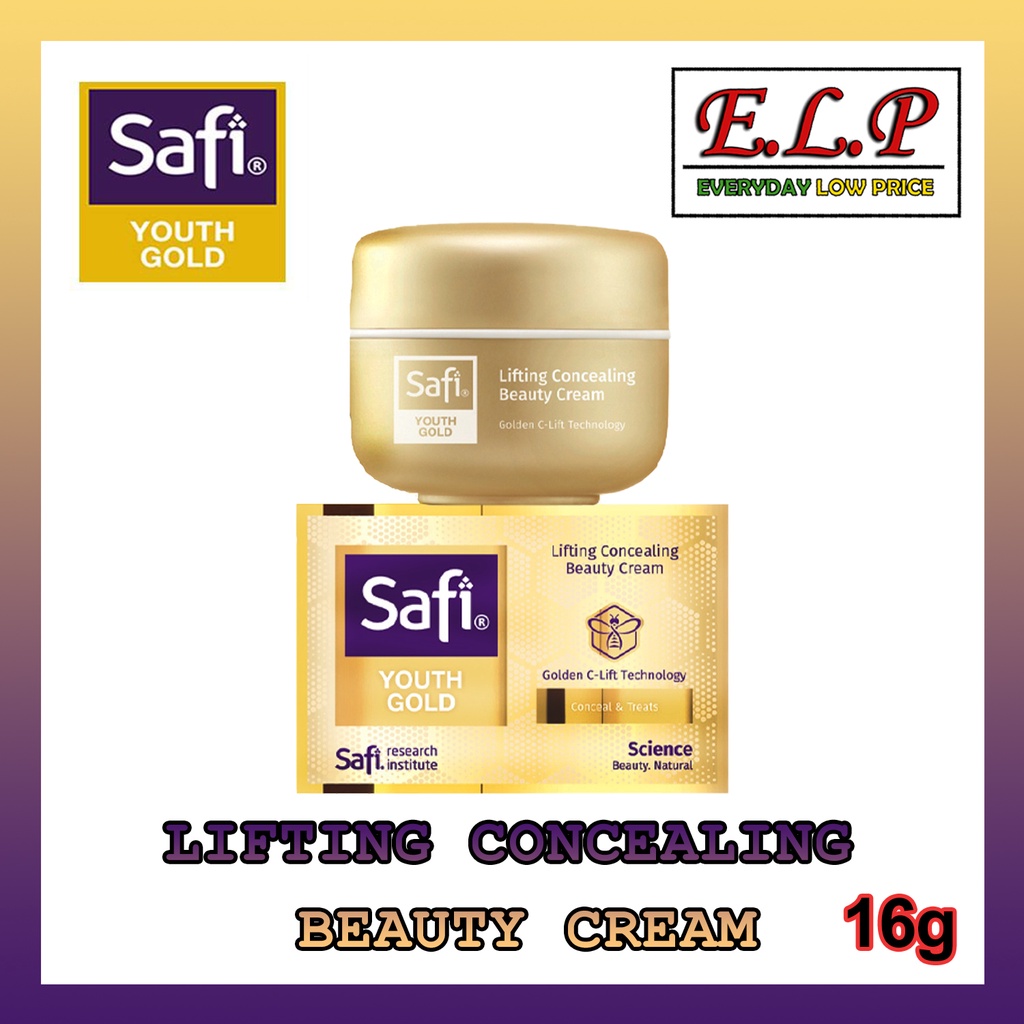SAFI YOUTH GOLD LIFTING CONCEALING BEAUTY CREAM CONCEALS & TREATS 16G ...