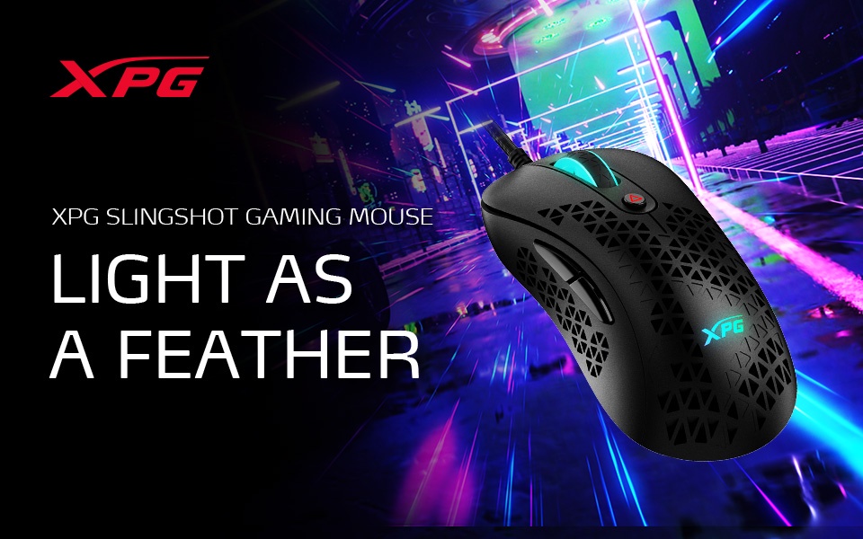 XPG SLINGSHOT GAMING RGB MOUSE 12000DPI LIGHTWEIGHT | Shopee Malaysia