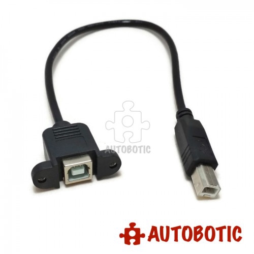 USB Extension Cable - Type B Male to Type B Female (Panel Mount ...