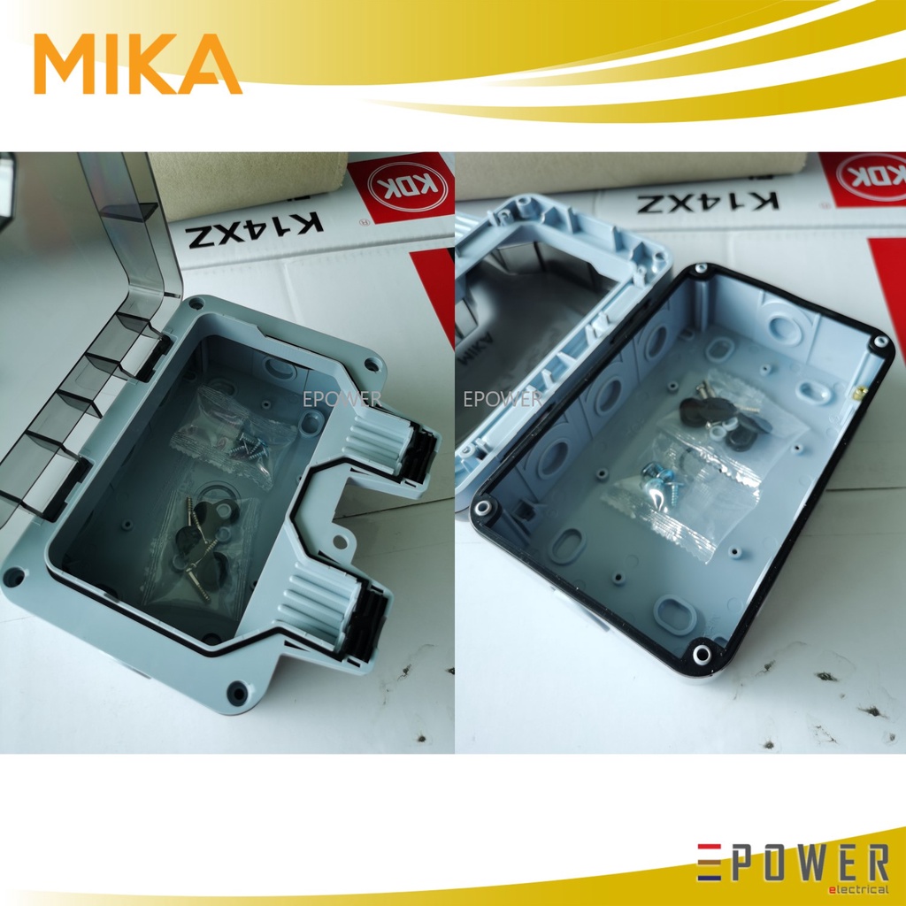 MIKA IP66 WEATHERPROOF SOCKET ENCLOSURE BOX 1G 2G | Shopee Malaysia