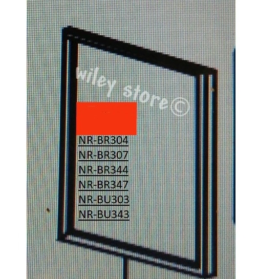 PANASONIC Refrigerator Original Gasket FC - Door Rubber for Freezer ...