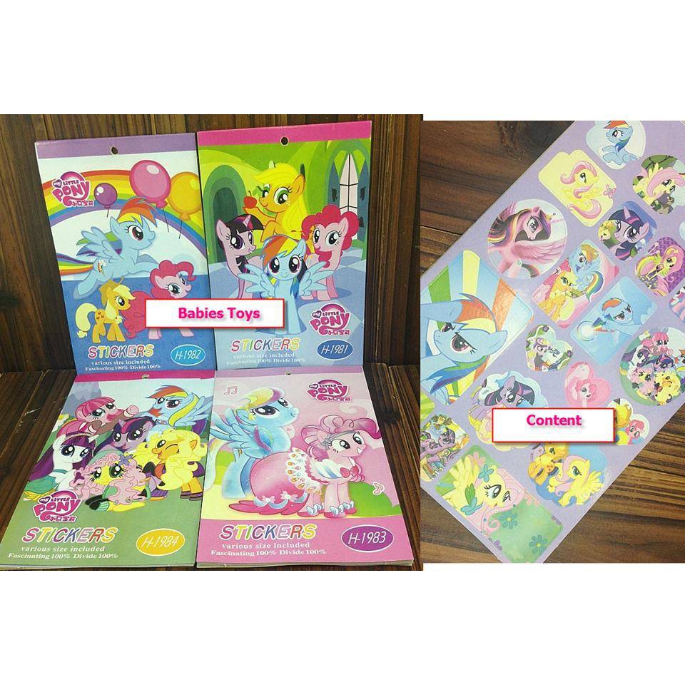 Little Pony Sticker Book (4 books in a set) (Ready stock) | Shopee Malaysia