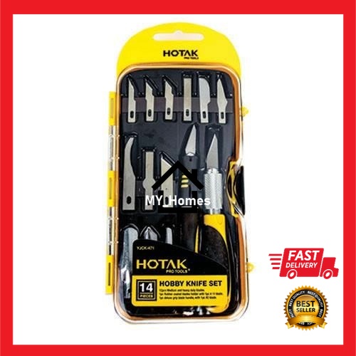 HOTAK Hobby Knife Set (14 Pcs) | Shopee Malaysia