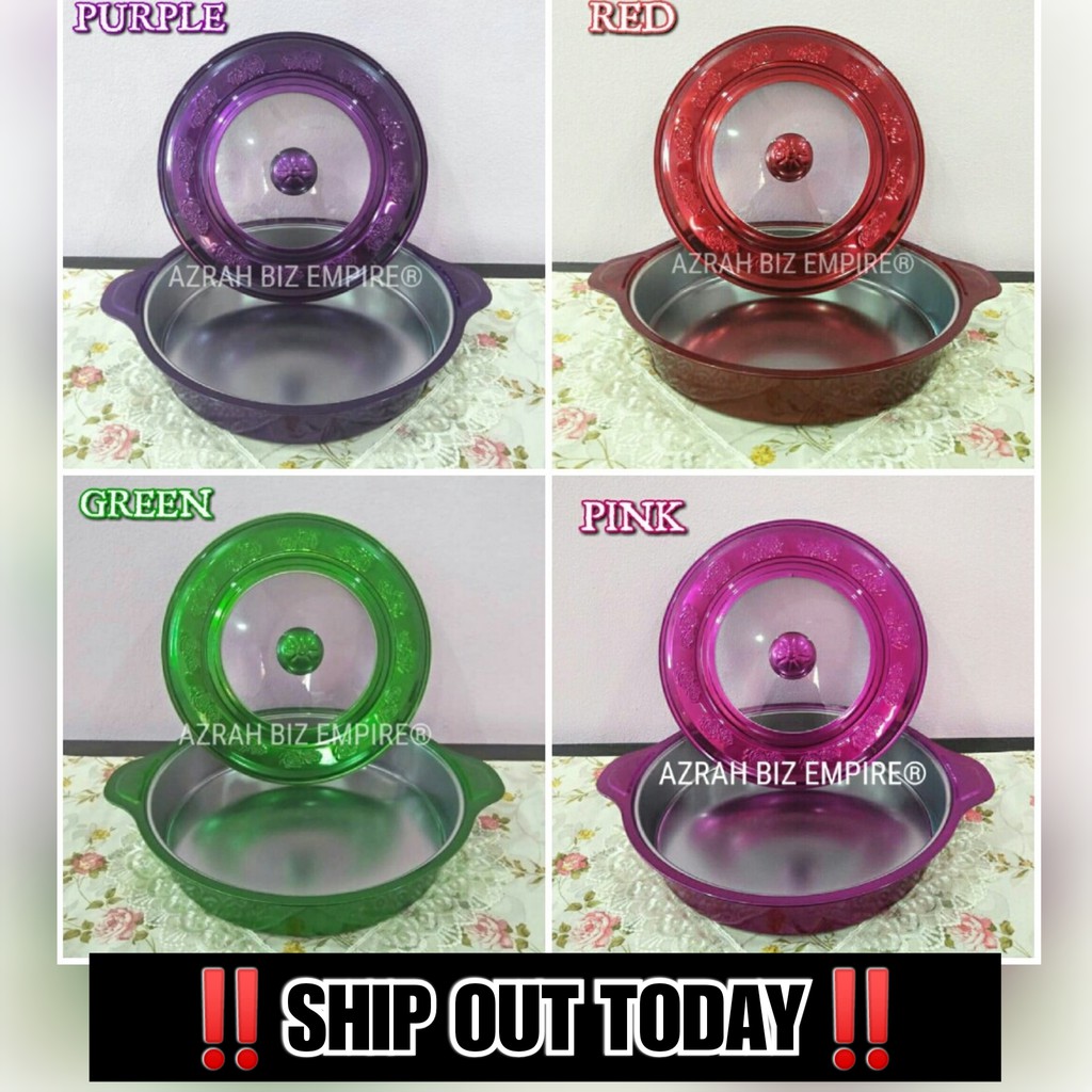 NEW! BUFFET BULAT WARNA (COLOURFUL) / ROUND BUFFET SET / FOOD TRAY ...
