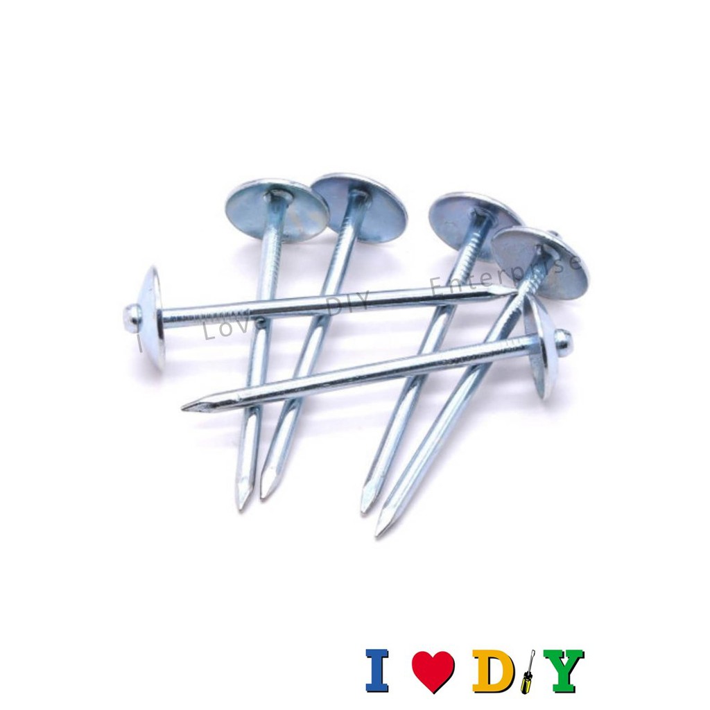 [ 10PCS ] ROOFING NAILS / GALVANIZED ROOF NAIL / PAKU BUMBUNG / PAKU ...