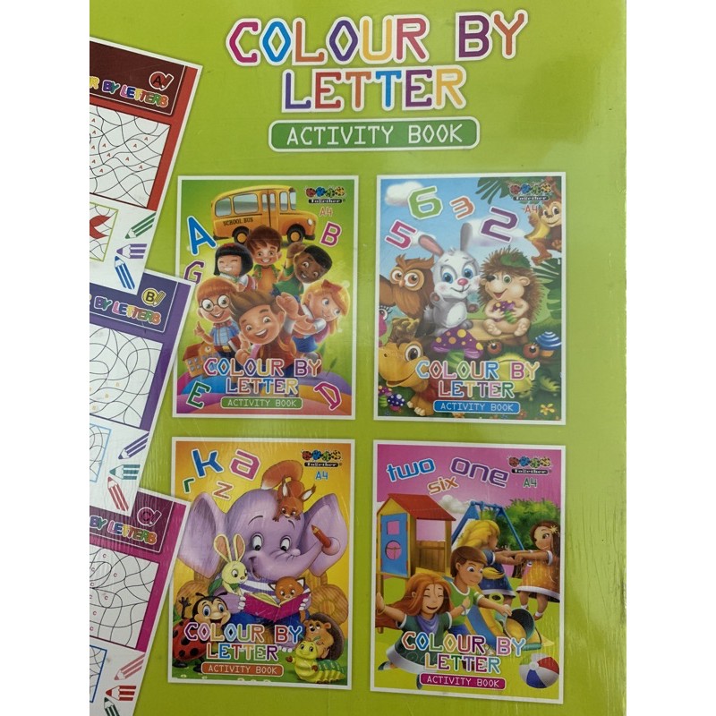A4 Colour By Letter Activity Book | Shopee Malaysia