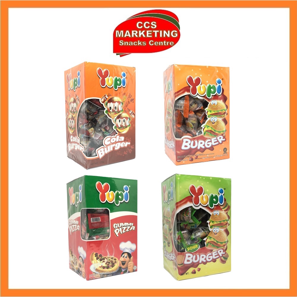 CCS Yupi Burger / Cola Burger / Sour Burger / Gummi Pizza ( 8g x 72pcs ...