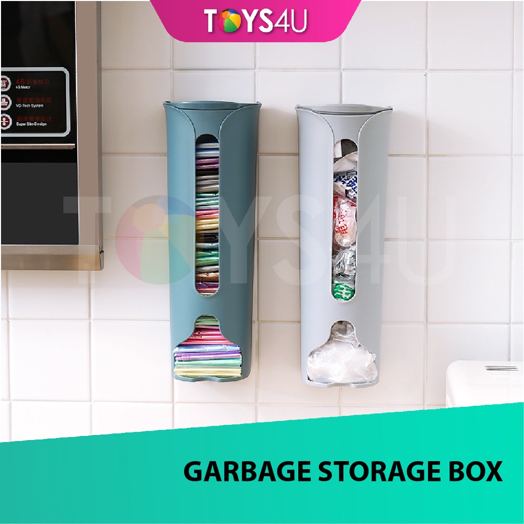 Garbage Bag Storage Box Rak Plastik Sampah Kitchen Bathroom Plastic Bag ...