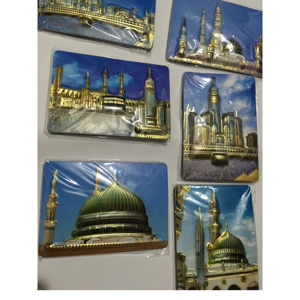 Fridge Magnet 3D Makkah Gold | Shopee Malaysia