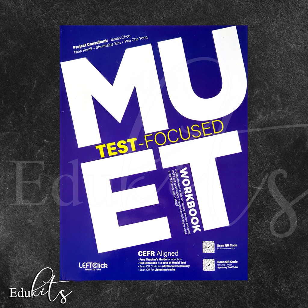 [EDUKITS] TEST-FOCUSED MUET CEFR-ALIGNED LEFT CLICK 2021 | Shopee Malaysia