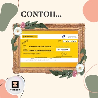 Mock Cheque / MockUp Cheque / Replika Cek SOFTCOPY SAHAJA (PDF & PNG ...