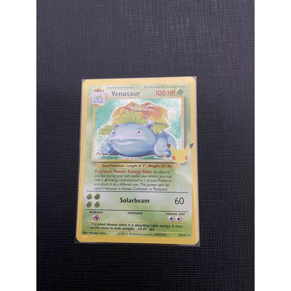 Pokemon TCG - Venusaur classic collection 25the Celebration | Shopee ...