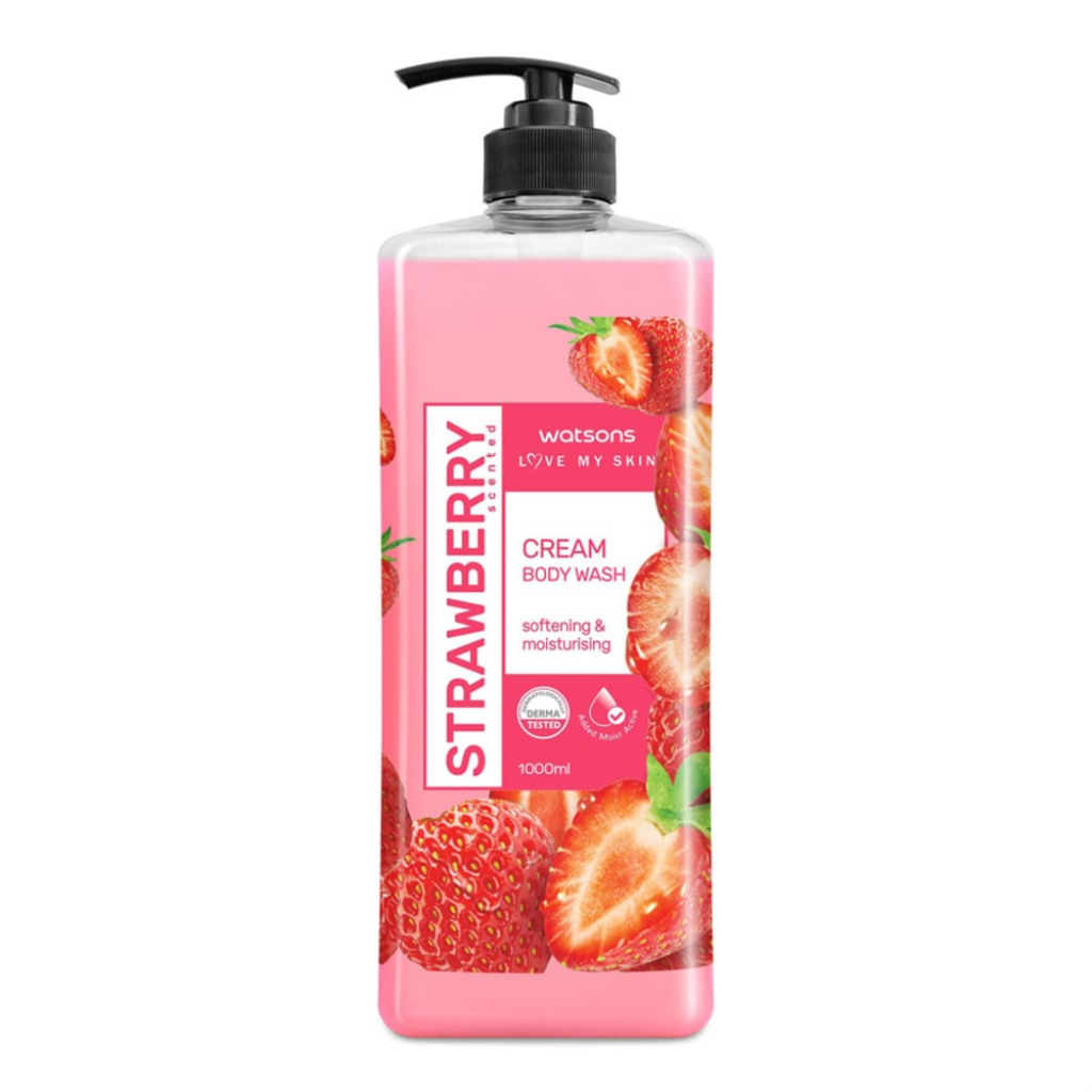WATSONS Strawberry Cream Body Wash 1000ml | Shopee Malaysia