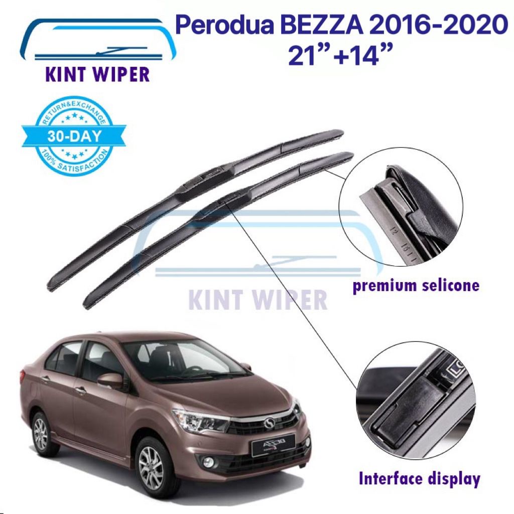 Perodua Bezza Wiper Bezza Wiper 2016-2020 High Quality Premium Silicone ...
