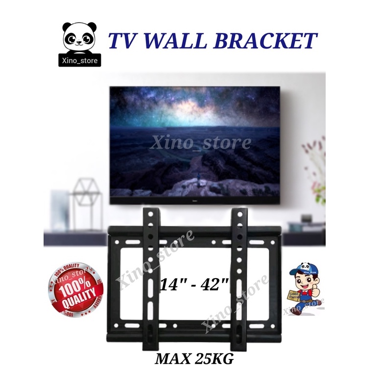 TV Bracket 14"-42" Universal Wall Mounted Plasma LCD LED FLat Panel ...