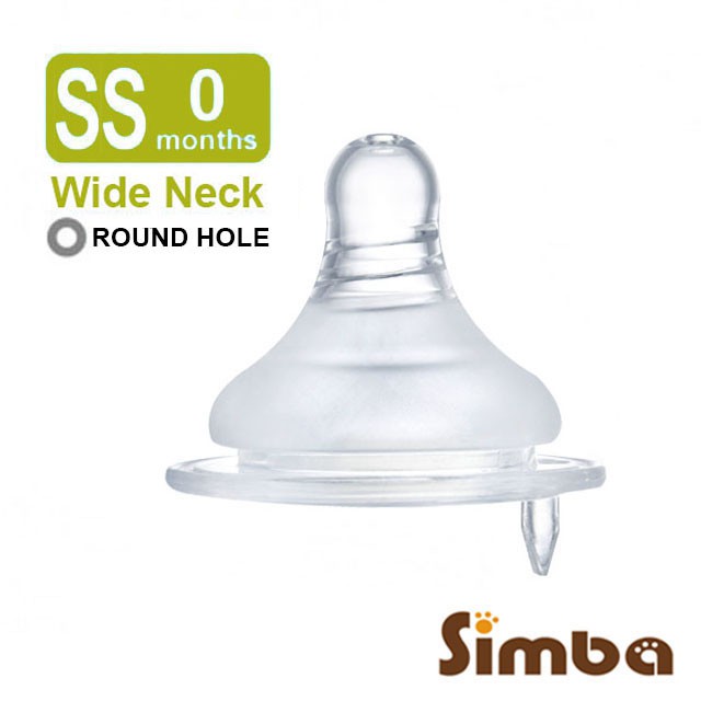 Simba wide neck round hole ultra soft anti-colic teat | Shopee Malaysia