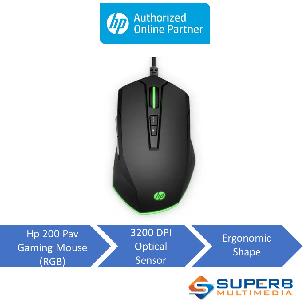 HP 200 Pavilion Gaming Mouse 5JS07AA | Shopee Malaysia