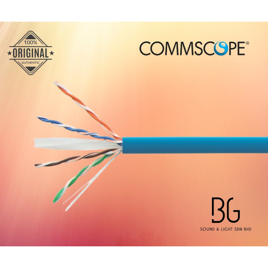 COMMSCOPE CAT6 24AWG X4PR UTP CABLE (PER METER) | Shopee Malaysia