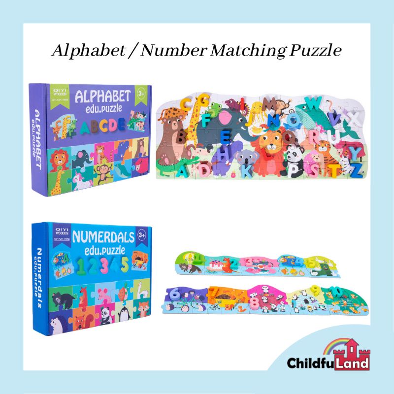 Wooden Alphanumeric Cognitive Matching Puzzle for Kids Educational Toys ...