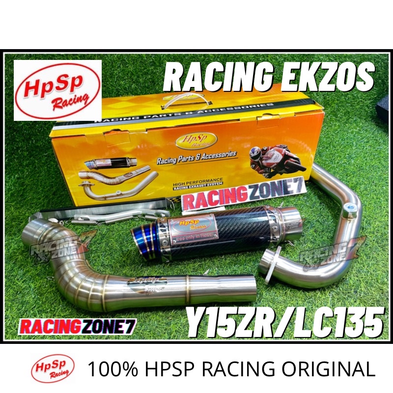 100% HPSP OPEN RACING CARBON Y15ZR/ LC135/ Hpsp open Exhaust/ Racing ...