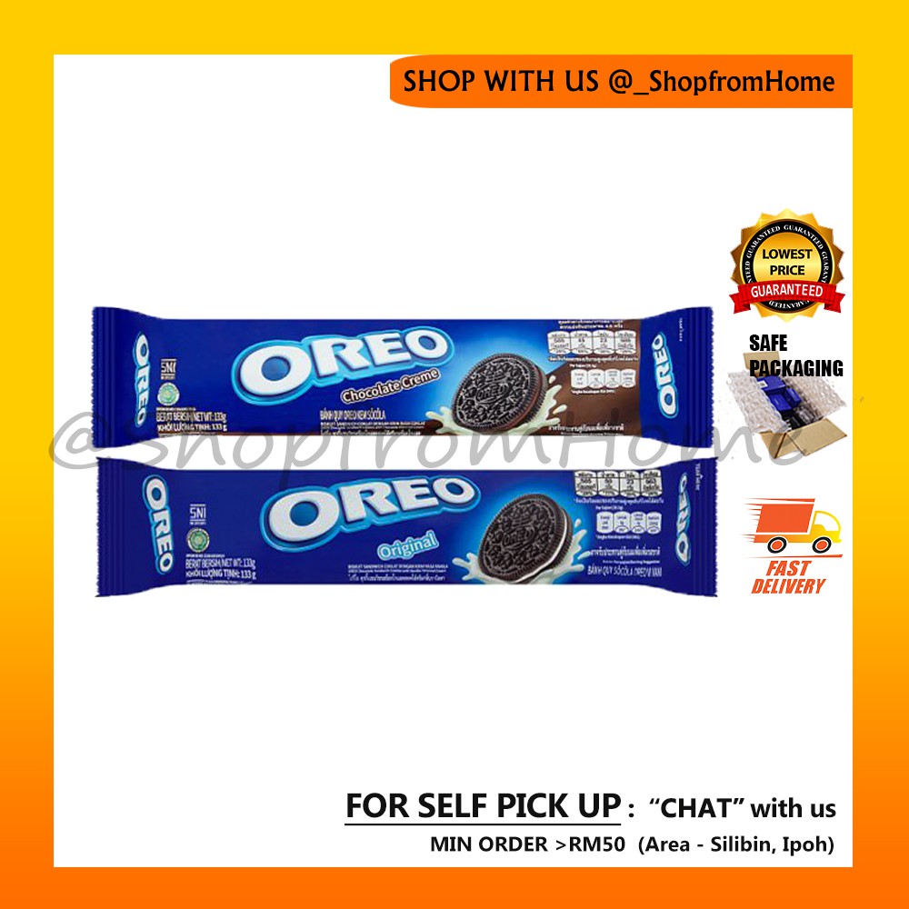 Oreo Original & Chocolate Creme Sandwich Cookie 133g | Shopee Malaysia