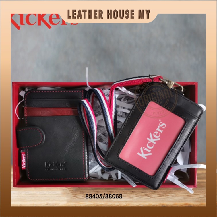[Kickers Special Set!!] Kickers Genuine Leather Kickers Set ID Card ...