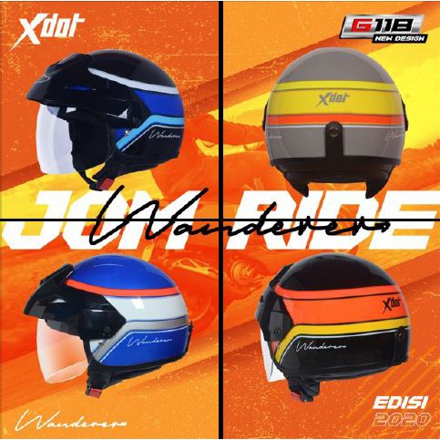 ORIGINAL X-DOT HELMET G118 WANDERER | Shopee Malaysia