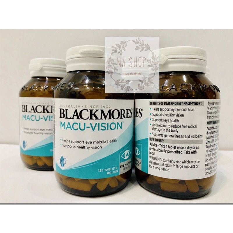 Australia Blackmores Eye Supplement Type 125 Tablets | Shopee Malaysia