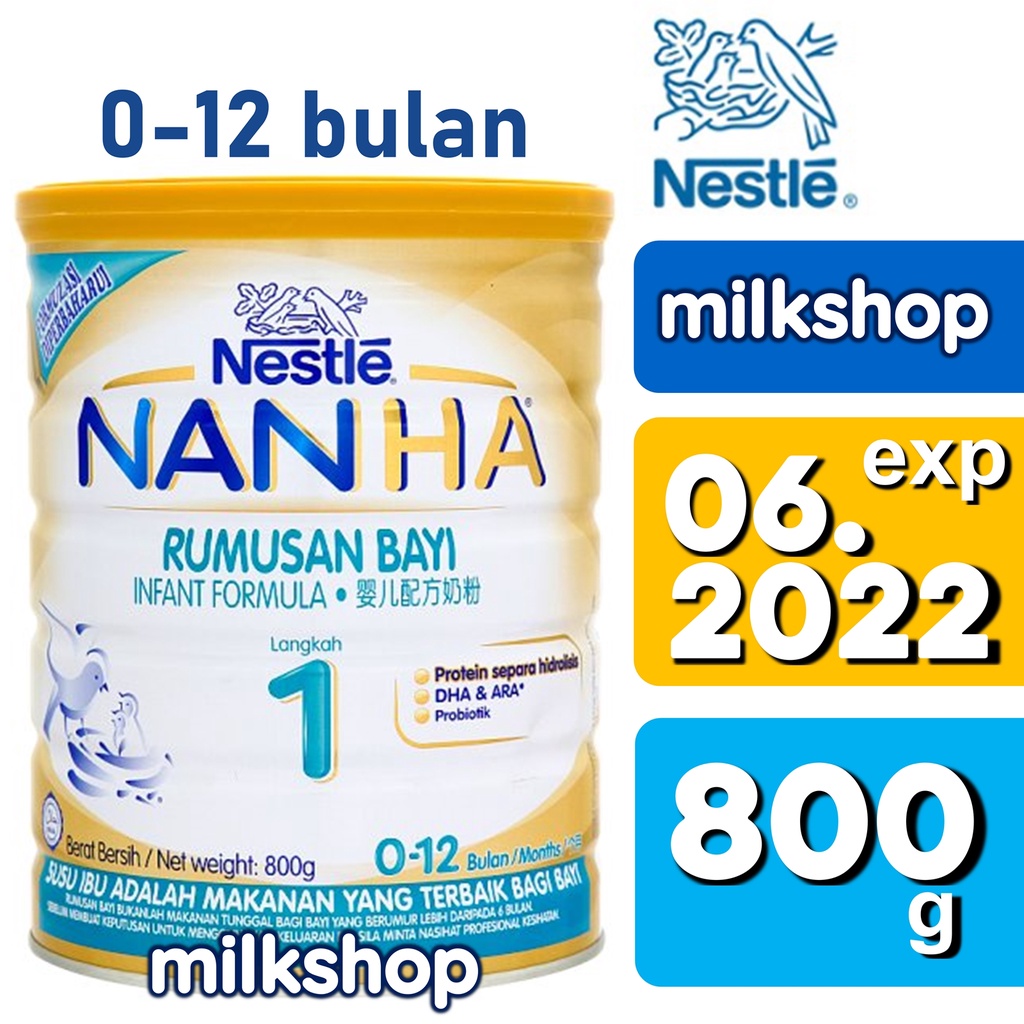 Nestle Nan HA 1 800g | NanHA Rumusan Bayi Optipro Hypoallergenic Gold ...