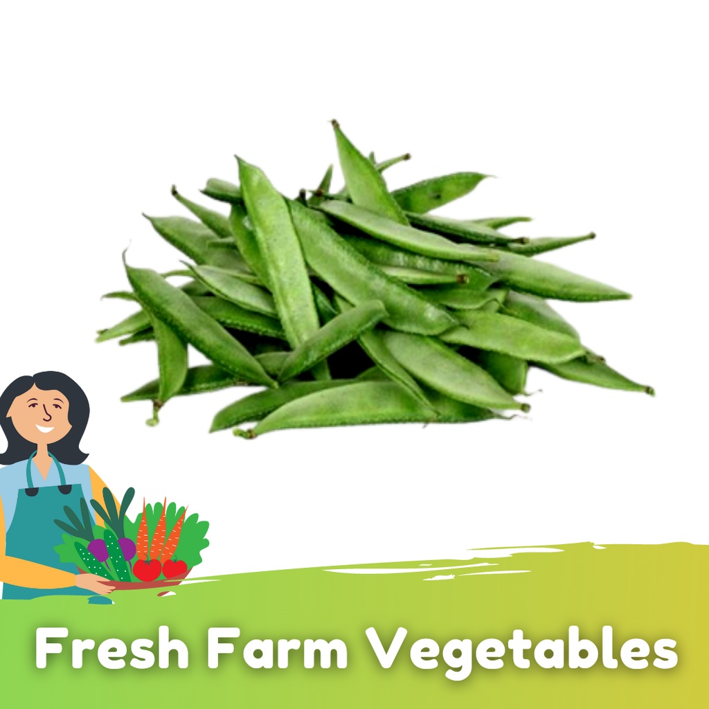 Avarakkai / Indian Broad Beans (500g+/-) | Shopee Malaysia