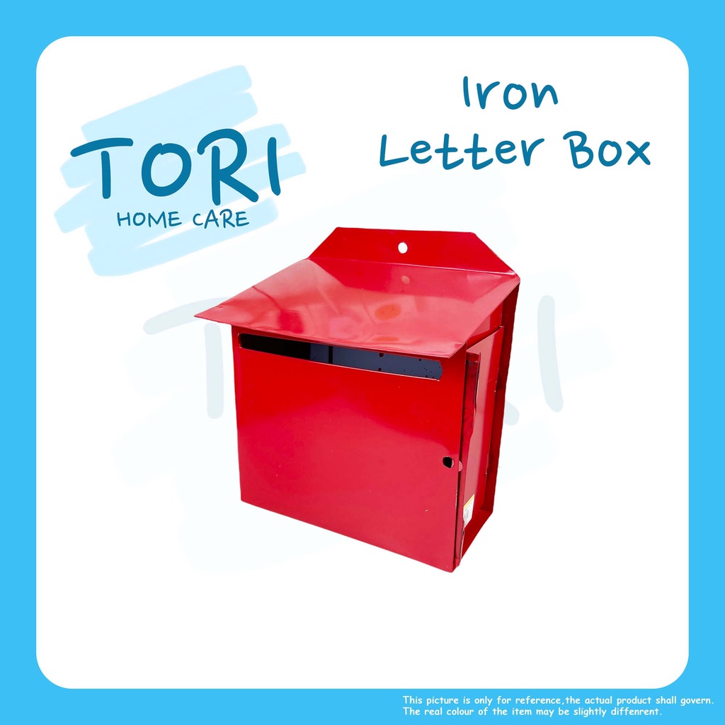 TORI HOME Iron Letter Box | Metal Mailbox | Peti Surat besi | Metal ...