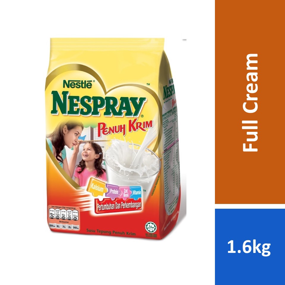 Nestle Nespray Full Cream Milk Powder 1.6kg | Shopee Malaysia