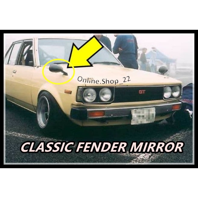 OLDSCHOOL FENDER MIRROR SIDE MIRROR KE30 KE70 UNIVERSAL ALL CAR ...